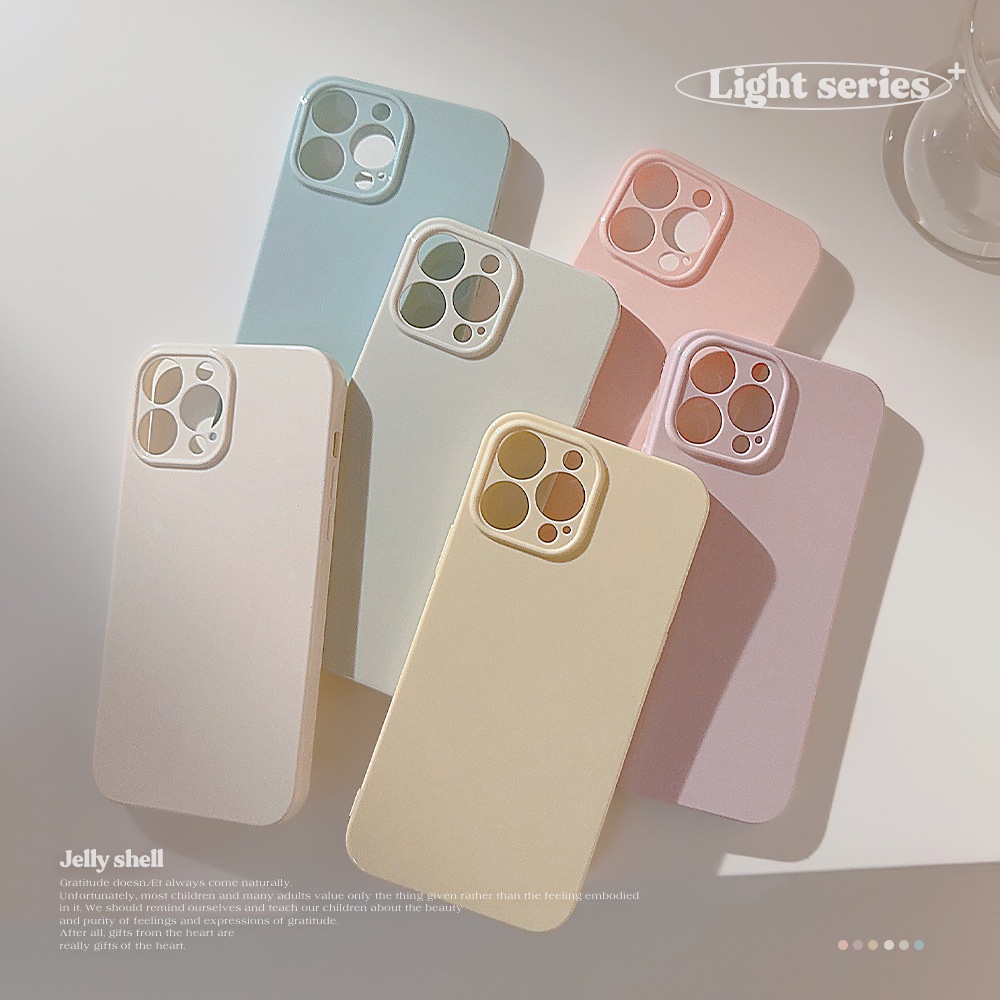 Simple solid color phone cases soft TPU phone Cover for ip 14 promax/11 ...