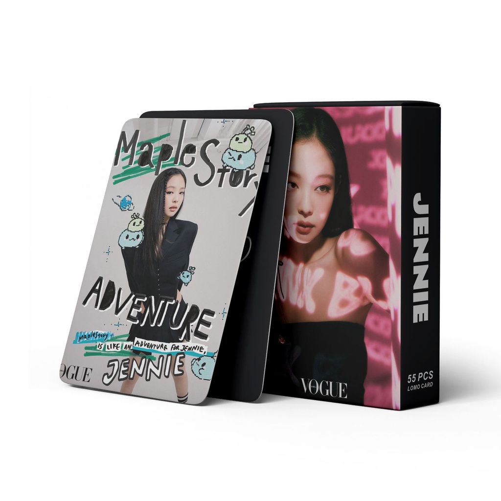 Kpop Jennie 55Pcs/Box BLACK PINK Jennie Vogue Album Photobook Polarioid ...