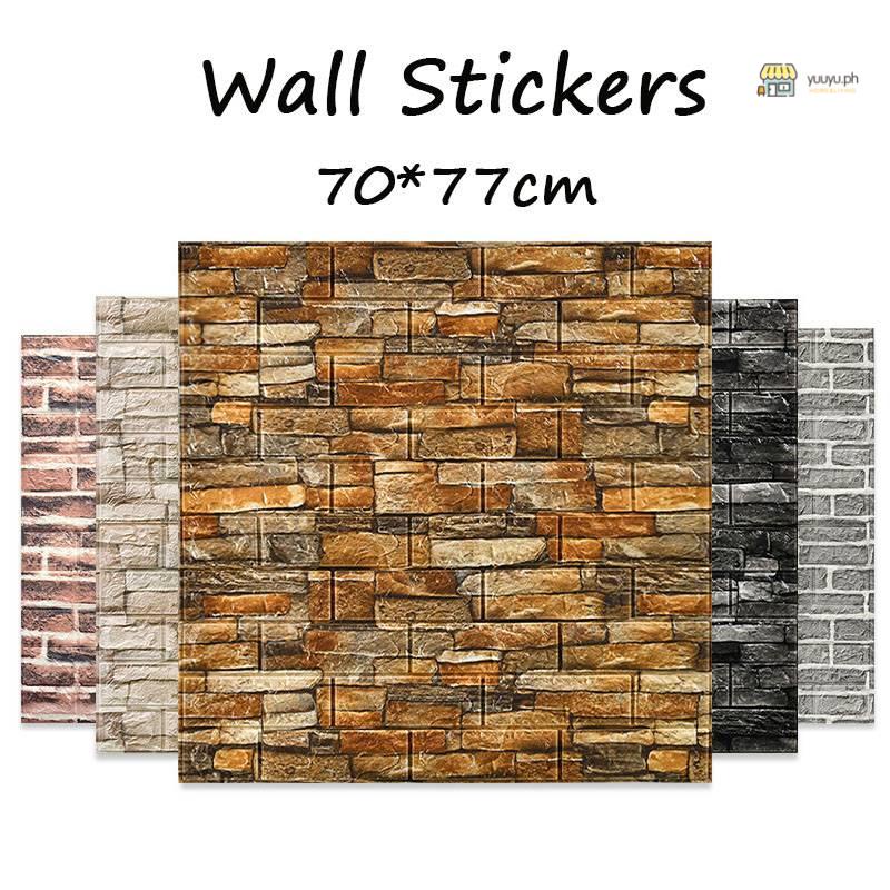 3D Wallpaper 70×77 cm Brick Wall Stickers DIY Waterproof No Smell for ...