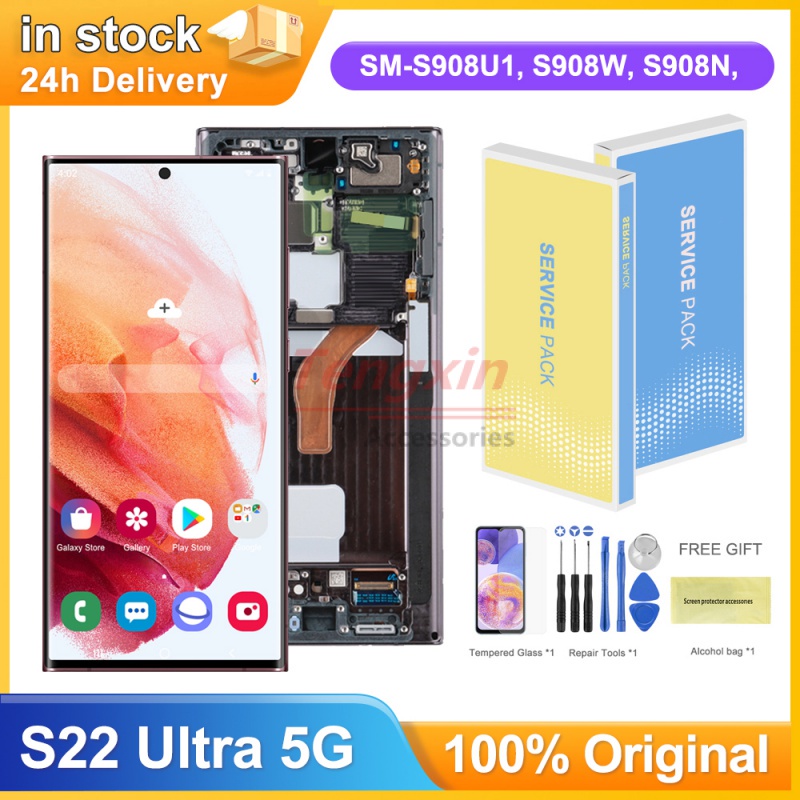 6.8'' Dynamic AMOLED Display for Samsung Galaxy S22 Ultra 5G Lcd ...