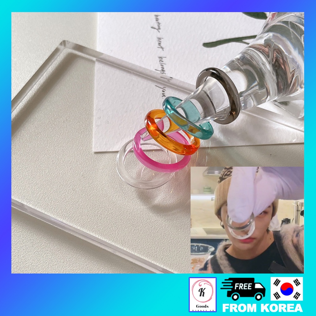 Stray Kids Ring HYUNJIN & FELIX Pick Homaica Ring 1+1 Acrylic Ring | Shopee Philippines
