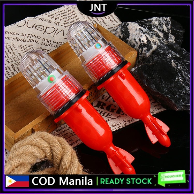 Marine Waterproof LED Fishing Light Torpedo Light Floating Signal Light ...