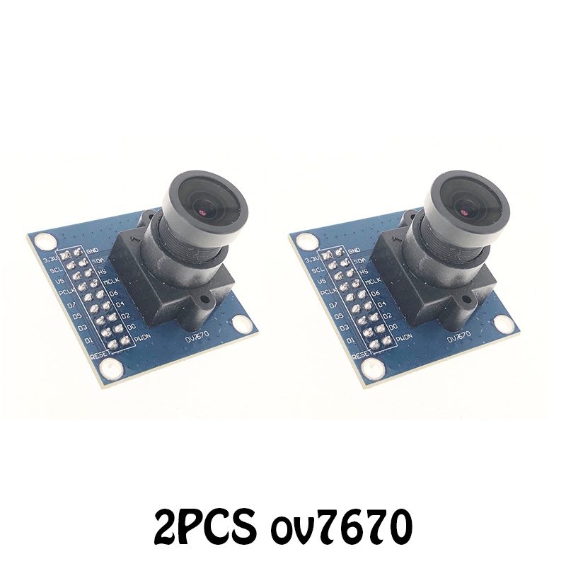 2PCS OV7670 Camera Module Supports VGA CIF auto exposure control display active size 640X480 For ...
