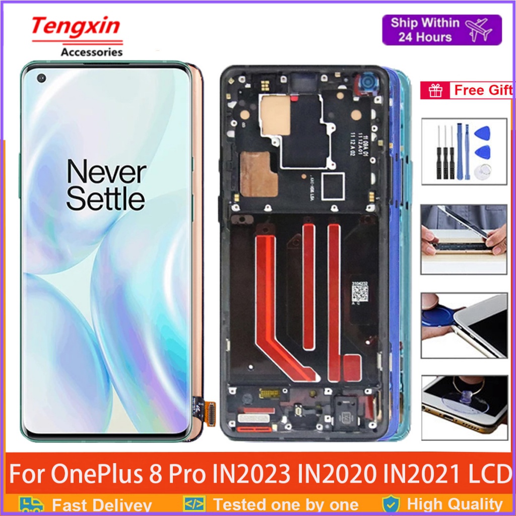 100% Original 6.78"; oneplus 8pro Display For One Plus 8 Pro IN2023 ...