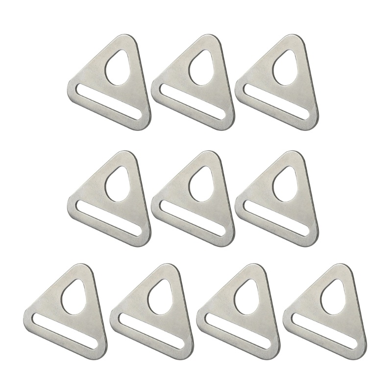 EDB* 10 Pcs - 15 20 25 32mm Metal Adjuster Triangle Ring with Bar ...