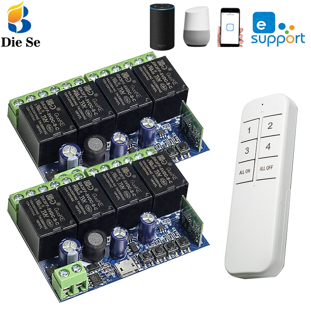 Diese Smart eWelink WiFi Wireless Remote Control Switch DC 7V 12V 24V ...