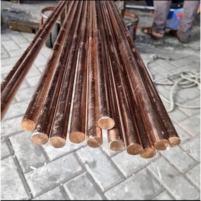 Ground Rod / Copper Rod Genuine Copper 5/8 inch ” x 1m / 1 m Grounding ...