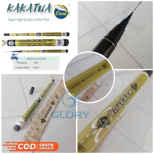 Orca Cockatoo Short Segment Tile Rod Material Full Carbon Action Hard ...