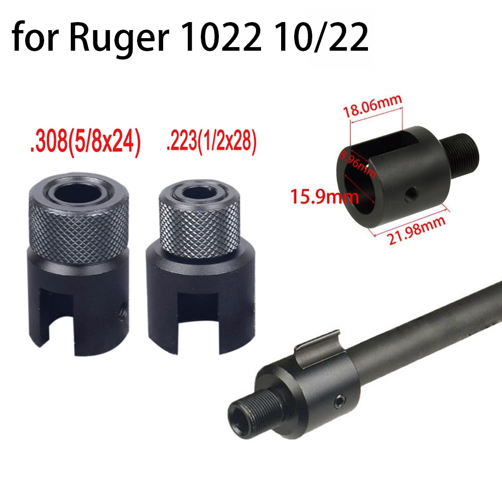 Aluminum Barrel End Thread Protector for Ruger 1022 10/22 Muzzle Brake ...