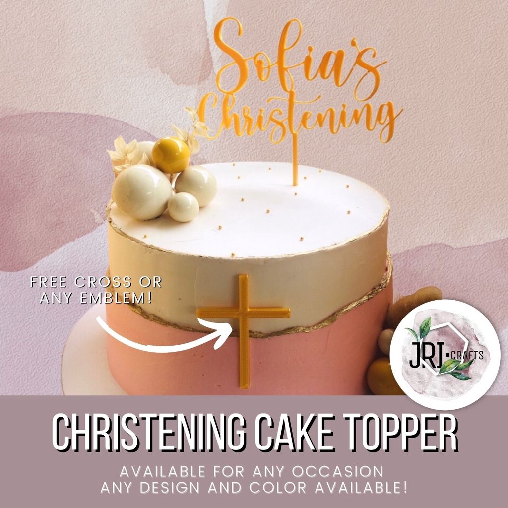 FREE CROSS! Christening Baptismal Cake Topper Minimalist Aesthetic ... FREE CROSS! Christening Baptismal Cake Topper Minimalist Aesthetic ...