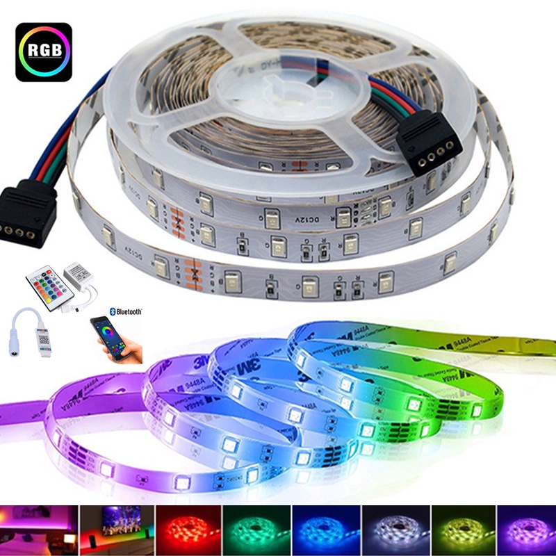 【1 set 】 RGB 2835 light with Bluetooth 24 keys with remote control 12V ...