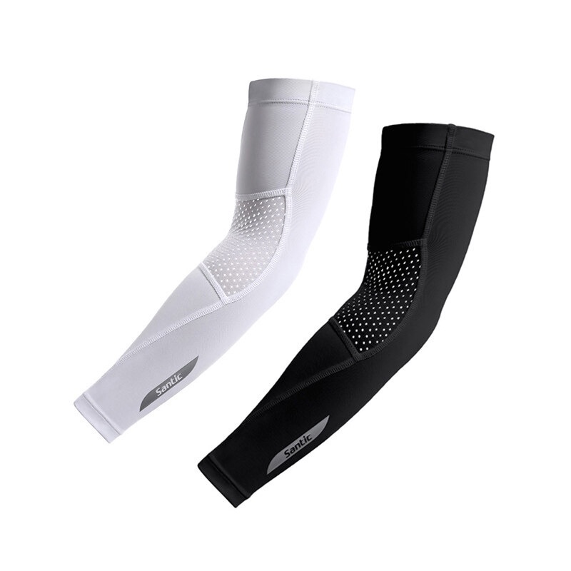 Santic Cycling Arm Sleeves Breathable Cooling Arm Sleeves for Men Women ...