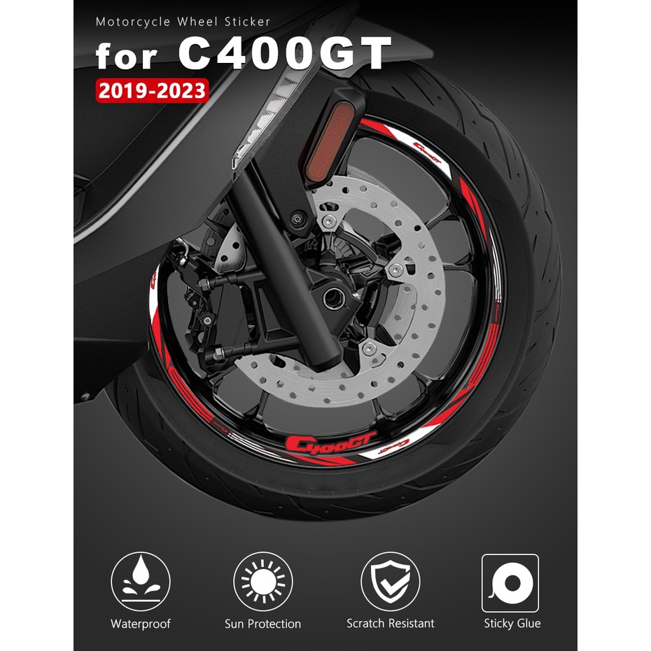Motorcycle Wheel Sticker Waterproof Rim Stripe C400GT Accessories for ...