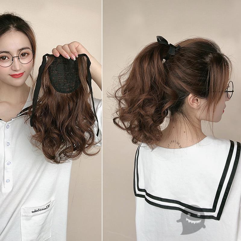 Ponytail Wig Female Influencer Realistic Laced-Up Hair Girl Pear ...