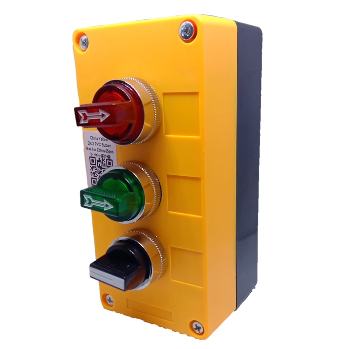 Auspicious Illuminated Selector Switch Red 3 Pos / Green 3 Pos / Black ...