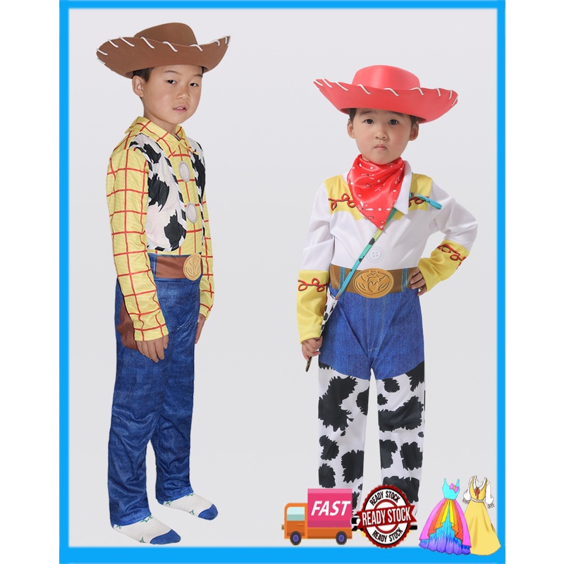Toy Story Cartoon Character Woody Costume for Kids Boy Children Buzz ...