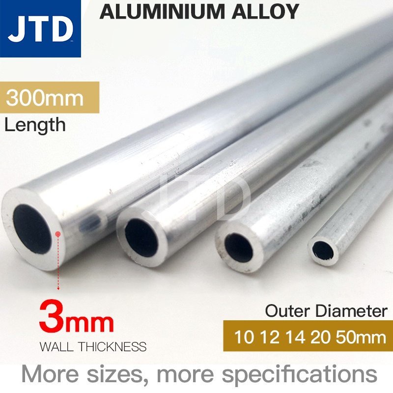 JTD aluminum tube 3mm wall thickness 300mm 500mm length High Quality ...