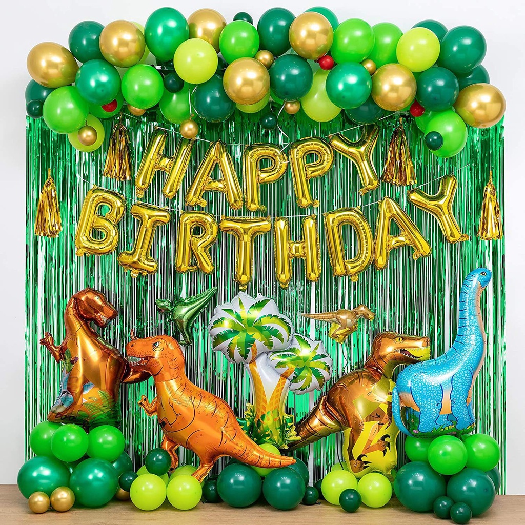 Dinosaur Balloon Birthday Decoration Dinosaur Family Tyrannosaurus Foil ...