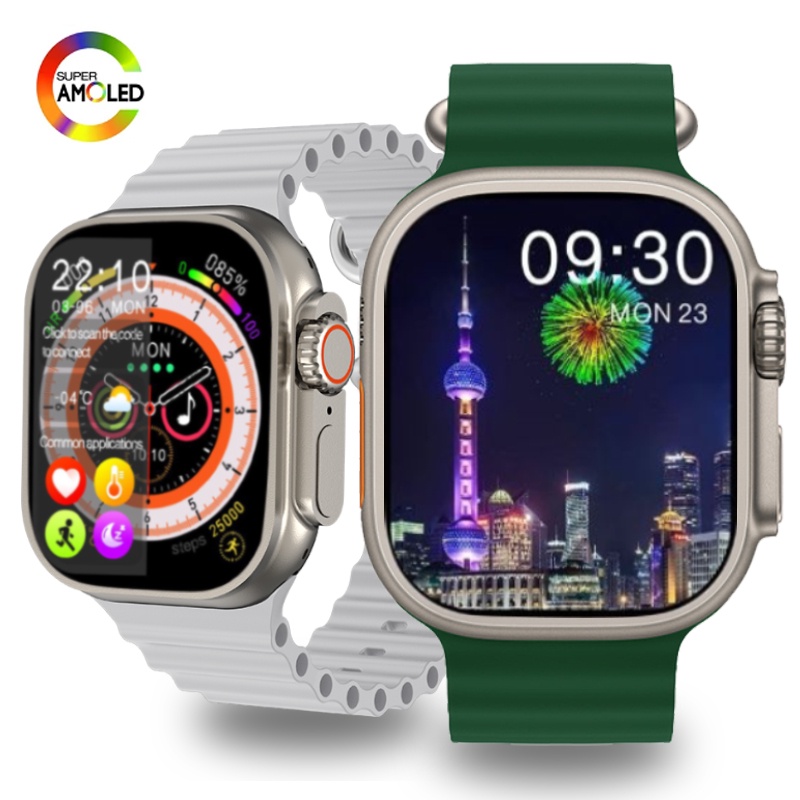 AMOLED JS8 PRO MAX Smart Watch Series 8 49mm Ultra Voice Assistant Compass Fitness Smartwatch ...