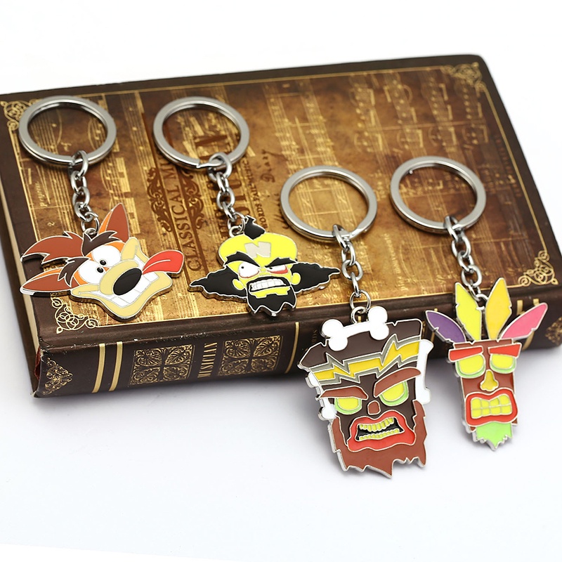 Crash Timeless Design Bandicoot Action Figure Aku Mask Dr Neo Necklace ...