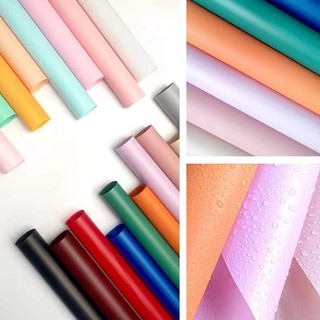 20 pieces of flower wrapping paper, solid color/two-color waterproof ...