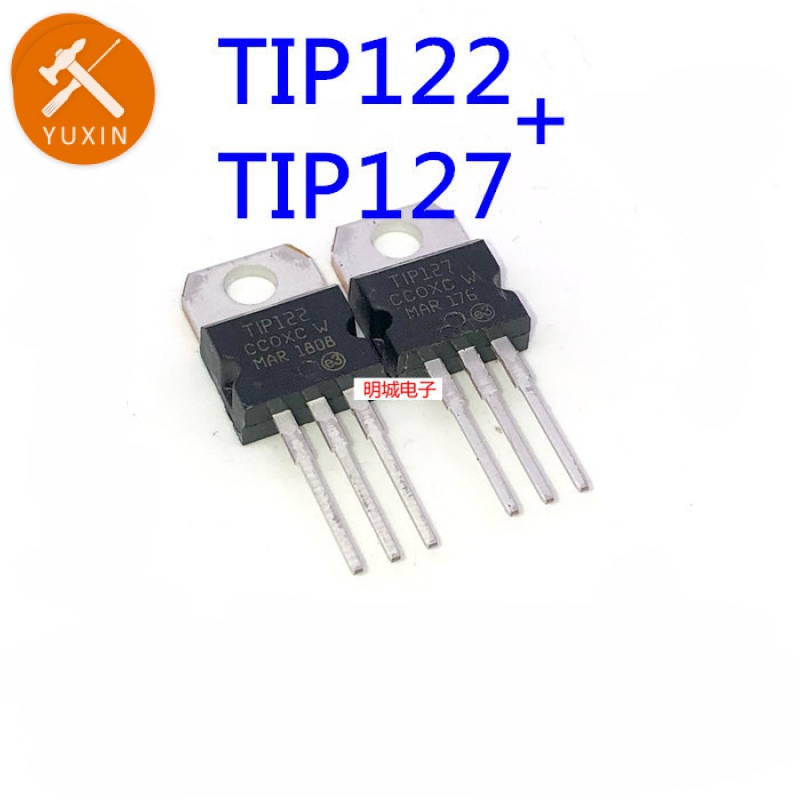 20pcs TIP122 TIP127 transistor pair tube TO-220 5A 100V (10pcs TIP122 ...