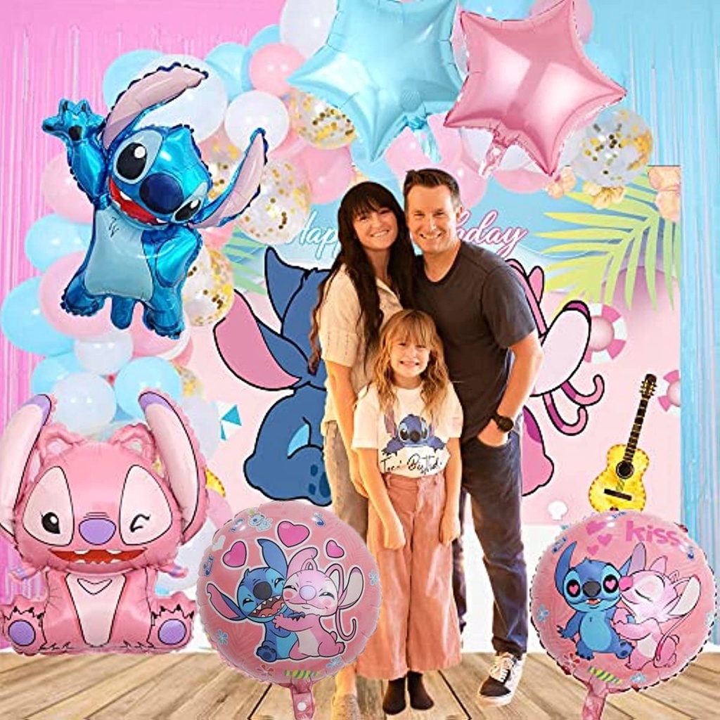 Lilo Stitch Balloons Garland Arch Kit Blue Latex Balloon Wedding ...