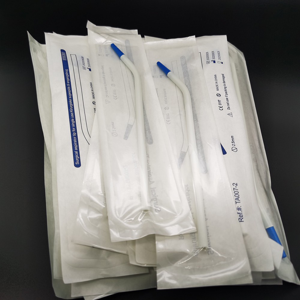 20pcs Sterile French Curved Straw Bended Straw Suction Tube Long Slim ...