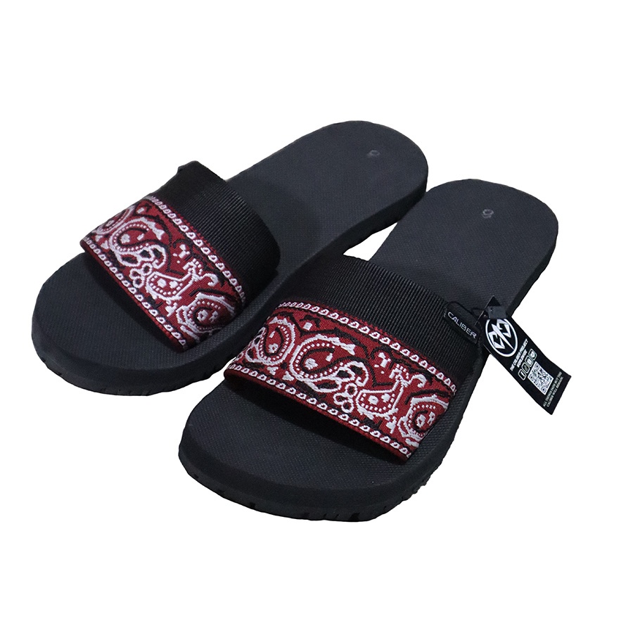 CLBR Outdoor Slides Strap Maroon Bandana Design for Men and Women ...