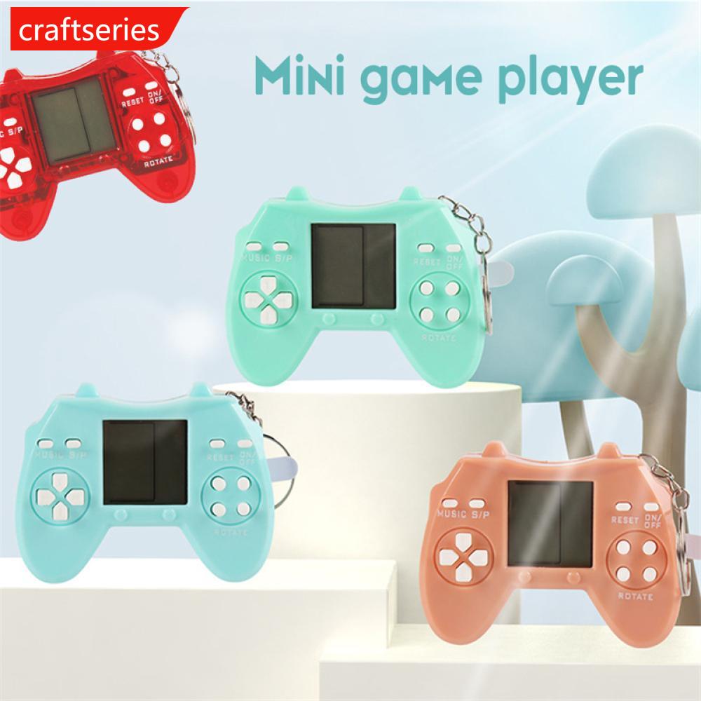 CRAFTSERIES Macaron Color Mini Handheld Game Players Tetris Electronic ...