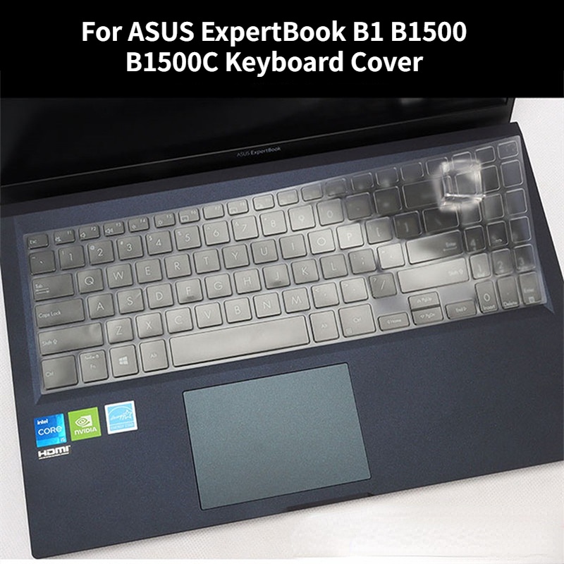 15.6" Silicone Laptop Keyboard Cover Skin Protector For ASUS ExpertBook ...