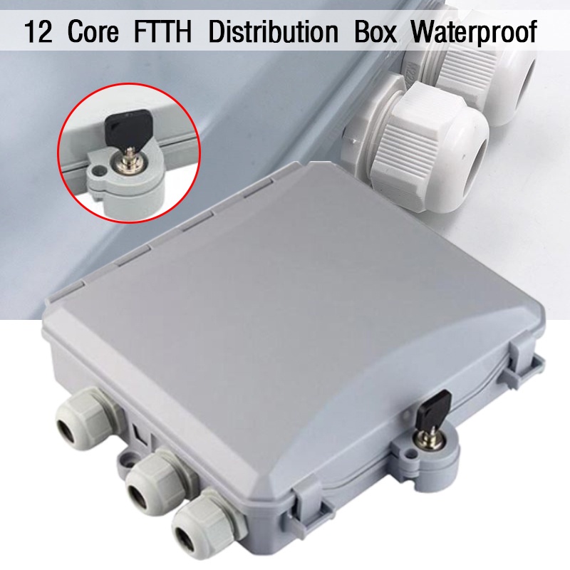 12 Core FTTH Distribution Box Waterproof Fiber Optic Termination Box ...