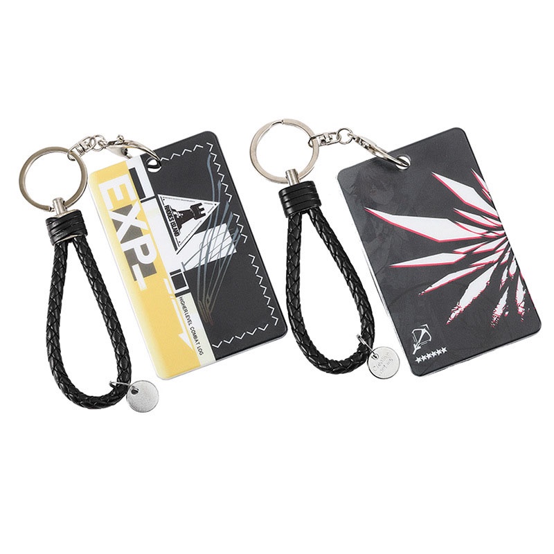 Game Arknights Cosplay PVC Keychains Card Holders Exusiai RHODES ISLAND ...
