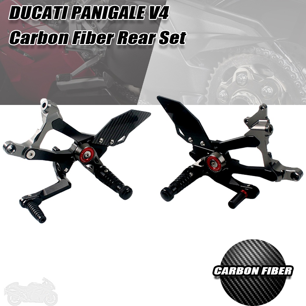 Applicable to DUCATI PANIGALE V4 motorcycle carbon fiber foot nail set ...
