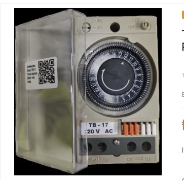 Zwitserise Timer Switch 24 Hour Mechanical functional Programmable (Classic Design) - TB-17 ...