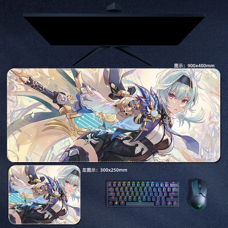 Venti Eula Yelan Mouse Pad Genshin Impact large Mousepad Genshin ...
