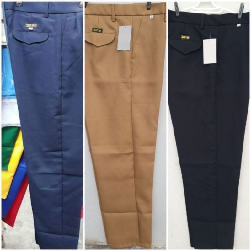 WELL OFF SLACKS FOR MEN ( BLACK,NAVY BLUE,KHAKI) | Shopee Philippines