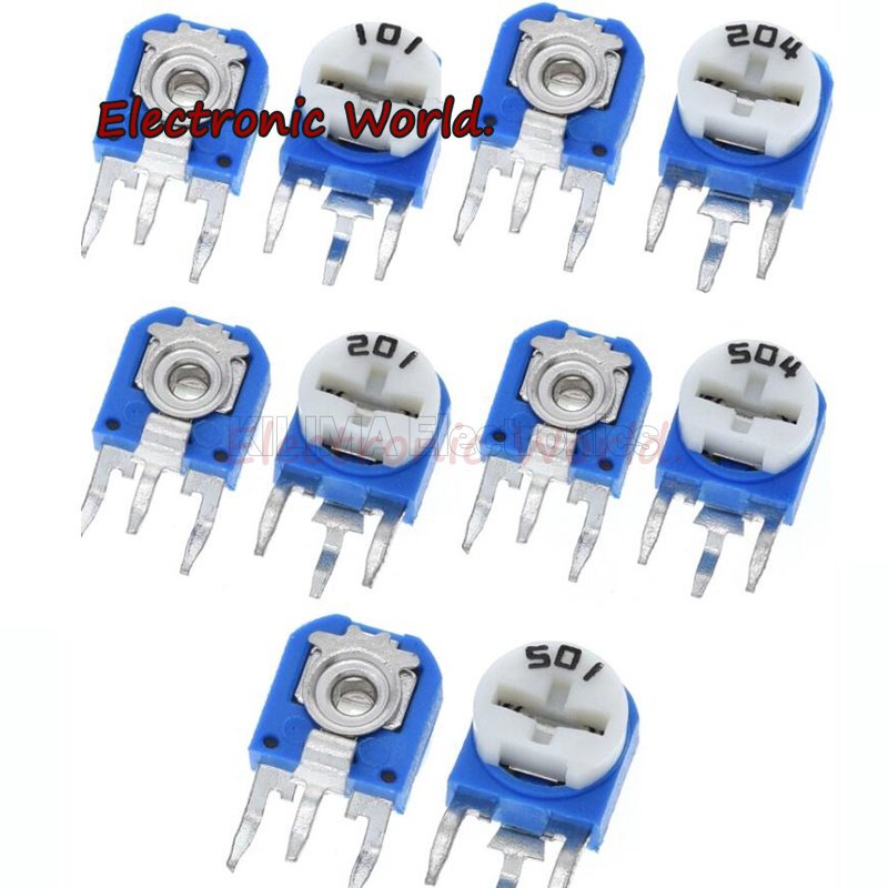 20Pcs Rm065 100 200 500 1k 2k 5k 10k 20k 50k 100k 200k 500k 1m Ohm ...