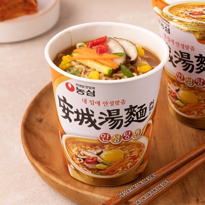 Nongshim Ansung Tang Myun Cup Noodles 66g Korean Instant Ramen Noodle ...