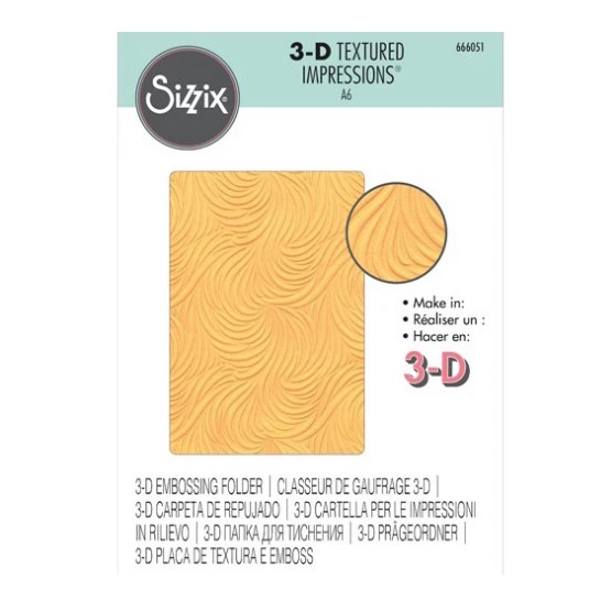 Sizzix Multi-Level Textured Impressions Embossing Folder - Palm Repeat ...