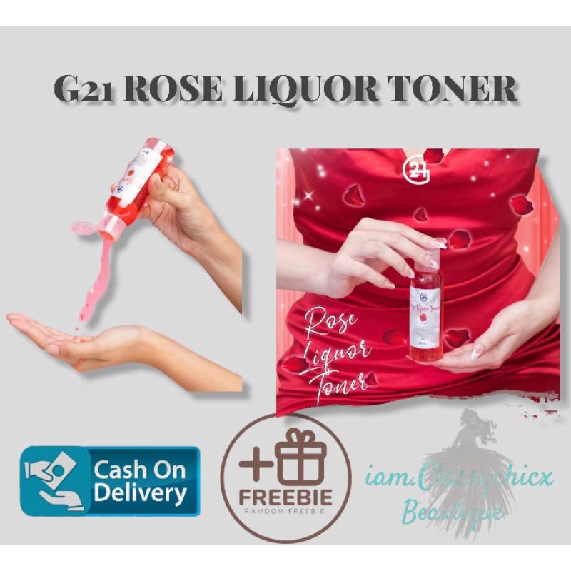 G21 ROSE LIQUOR GLASS SKIN TONER | COD | WITH RAMDOM FREEBIE l JEAN ...