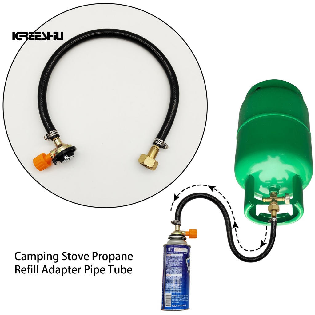 igreeshu Rubber Gas Refill Pipe Tube Camping Supplies Gas Stove Adapter ...