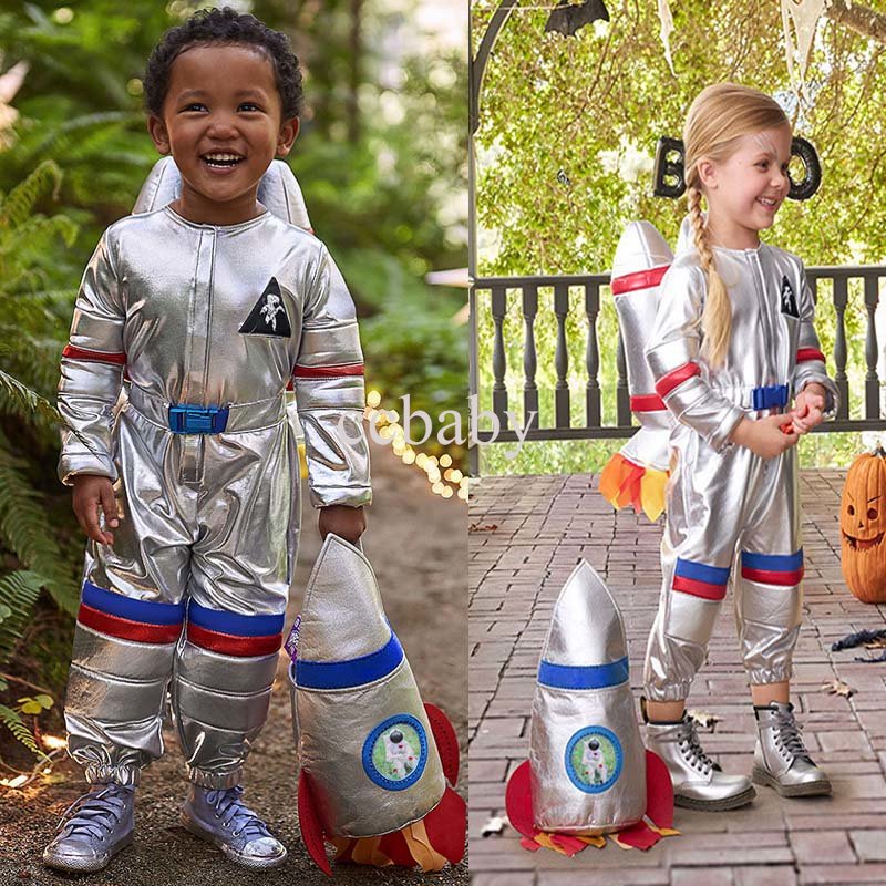 Space Suit Astronaut Costume Kids Spaceman Cosplay Onesise Outfit Kids ...