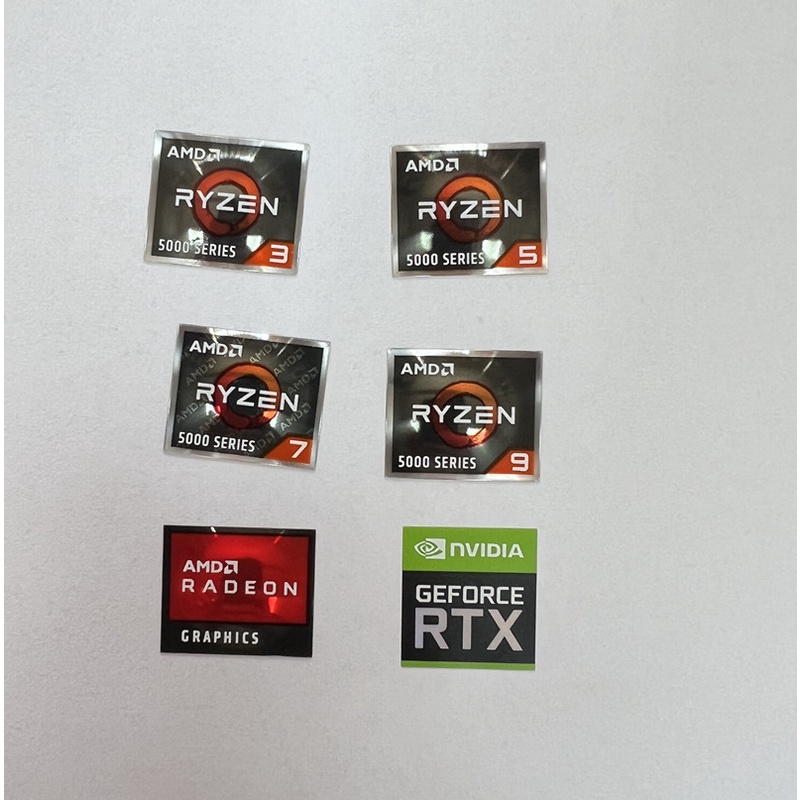[Digital Sticker] Original AMD Ryzen R9 R7 R5 R3 5000 Series CPU ...