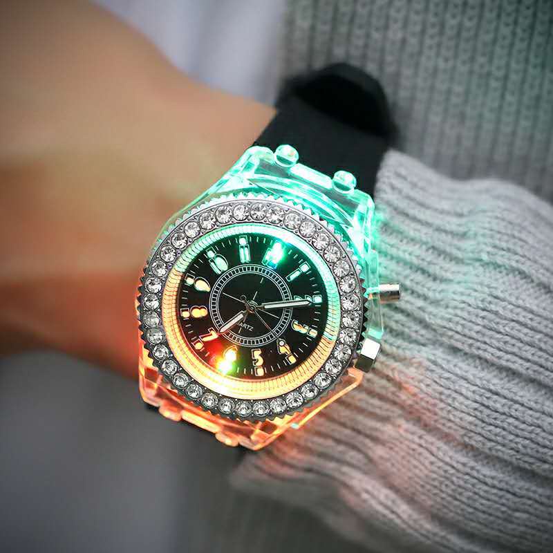 Luminous watch Men's high-end watch Men's popular LED watch Glow ...