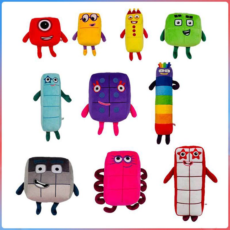 Numberblocks Plush Doll Educational Stuffed Number Blocks Toys Kids ...