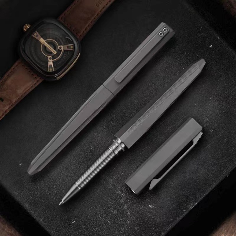 CNEDC Titanium Alloy Pen Tungsten Seel Head Broken Window Signature Gel ...