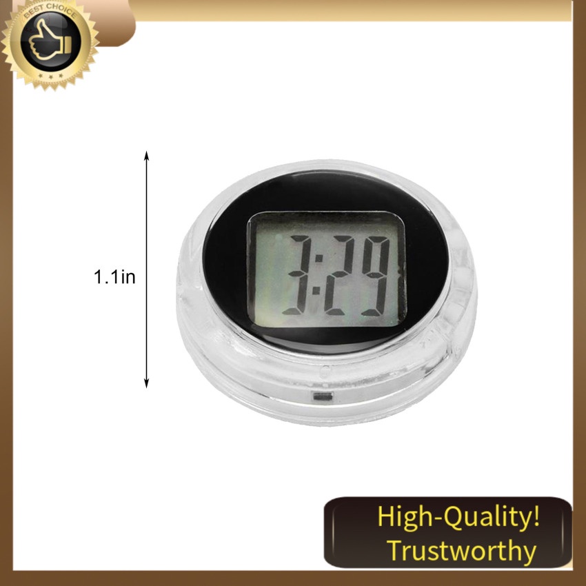 Mini Precision Motorcycle Clocks Watch Waterproof Stick-On Motorbike ...