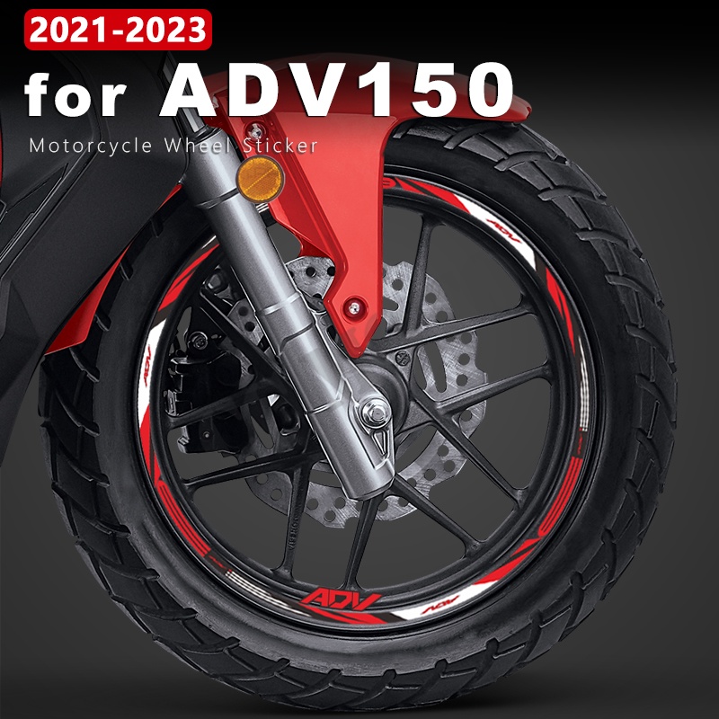 Motorcycle Wheel Sticker Waterproof Rim Stripe Hub Decal ADV 160 ...