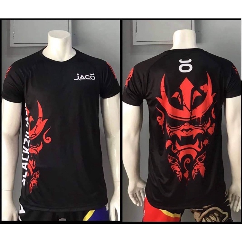 JACO BLACKZILIANS MMA SHIRT (red print)（spots） | Shopee Philippines